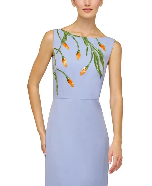 KAY UNGER Ira Embellished Column Gown