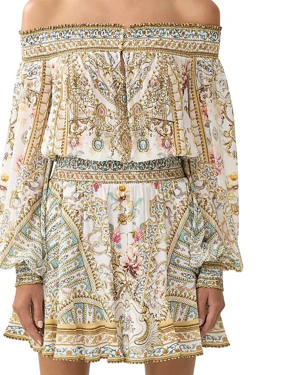 Camilla Silk Off-the-shoulder Dress - Ottoman Dynasty