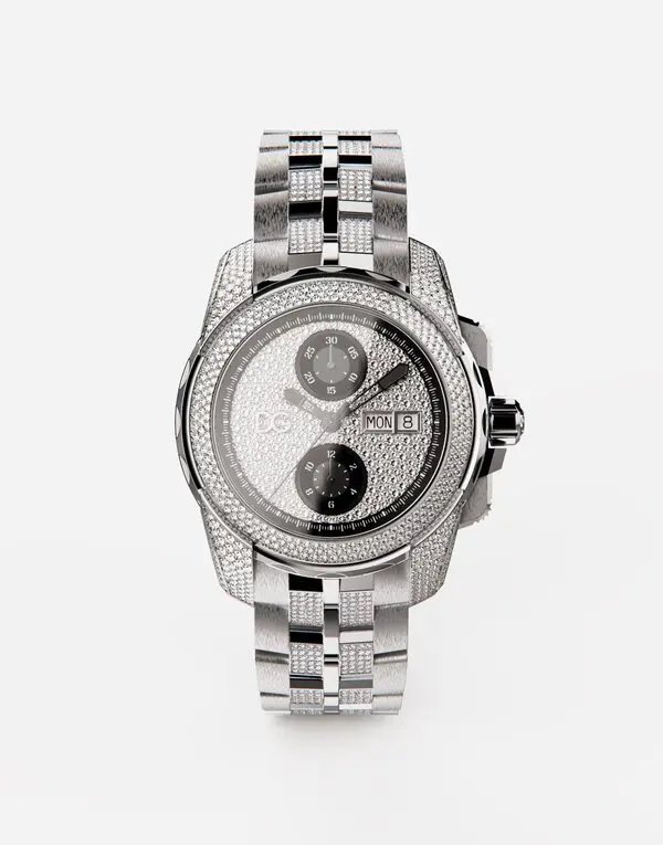 Dolce & Gabbana Ds5 Bracelet Watch With Diamonds - White Gold