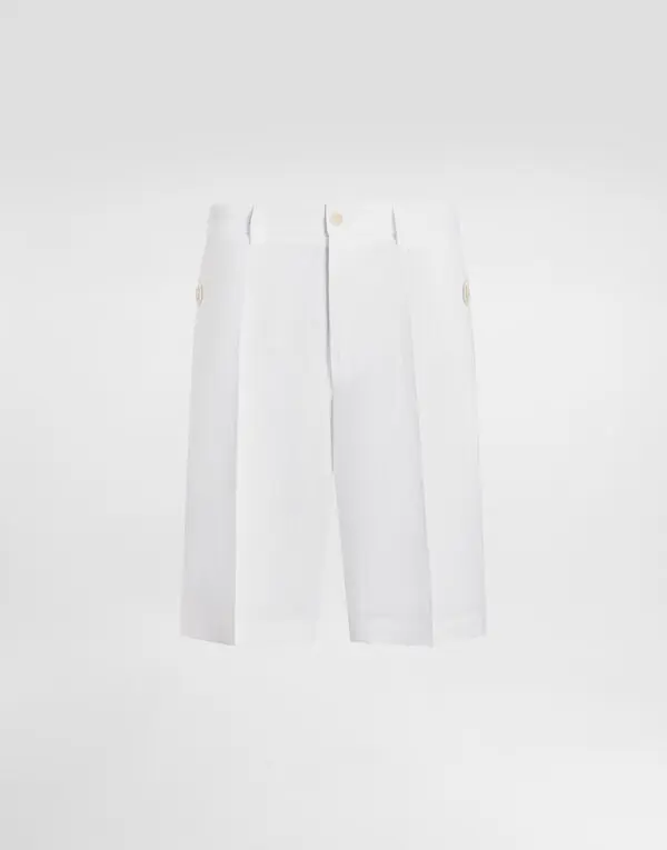 Dolce & Gabbana Linen Jogging Trousers - White
