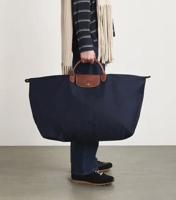 Longchamp Medium Le Pliage Original Travel Bag - Navy