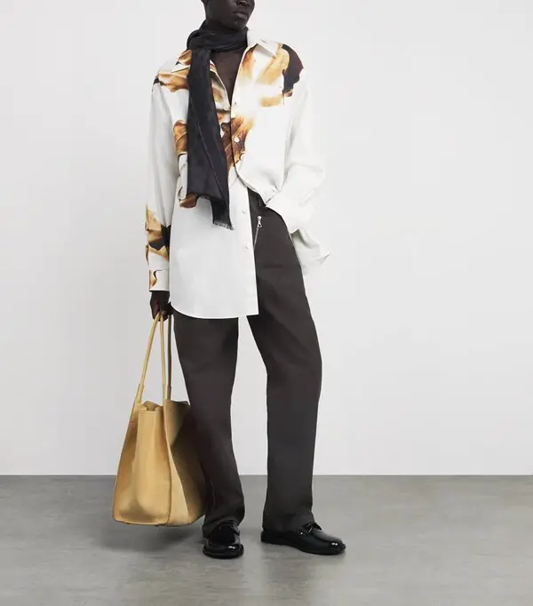 Dries Van Noten Cotton Zip-detailed Trousers