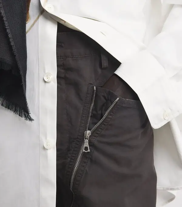 Dries Van Noten Cotton Zip-detailed Trousers