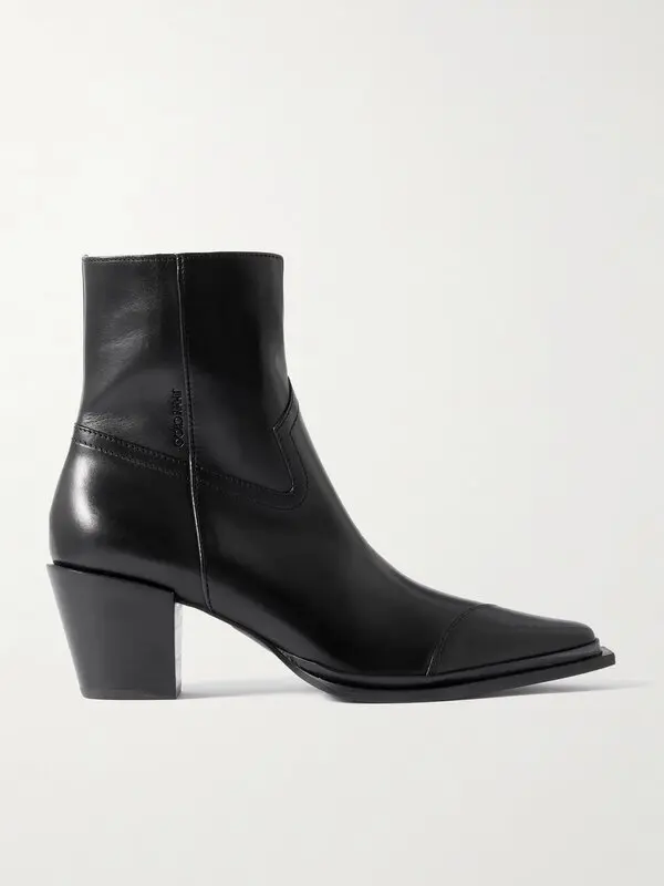 JIMMY CHOO Cece 60 Leather Ankle Boots