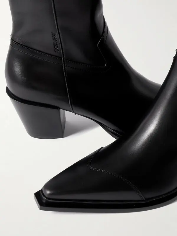 JIMMY CHOO Cece 60 Leather Ankle Boots