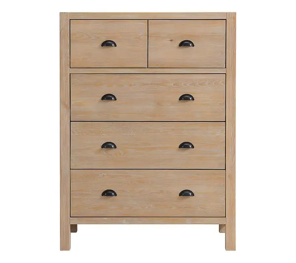 ALATERRE FURNITURE Arden 5-drawer Wood Chest St Orage Unit - One-color