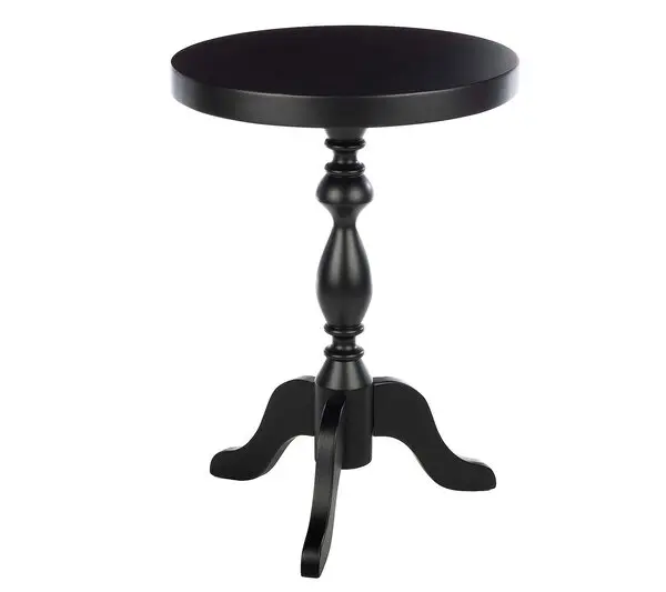 LAVISH HOME Vintage Round Pedestal Accent Side Table