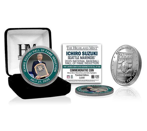 HIGHLAND MINT Ichiro Suzuki 2025 Hof Induction Silver Coin - One-color