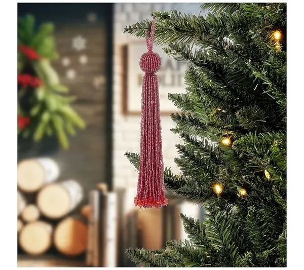 VALERIE PARR HILL 8' Beaded Tassel Ornament Valerie - One-color