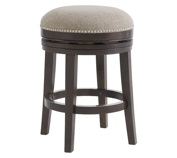 ALATERRE FURNITURE Clara Swivel Counter Height Backless Stool - One-color