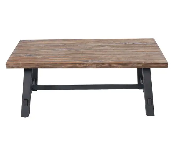 ALATERRE FURNITURE 48' Solid Wood Coffee Table Rustic Design - One-color