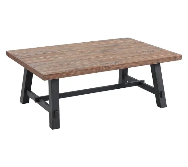 ALATERRE FURNITURE 48' Solid Wood Coffee Table Rustic Design