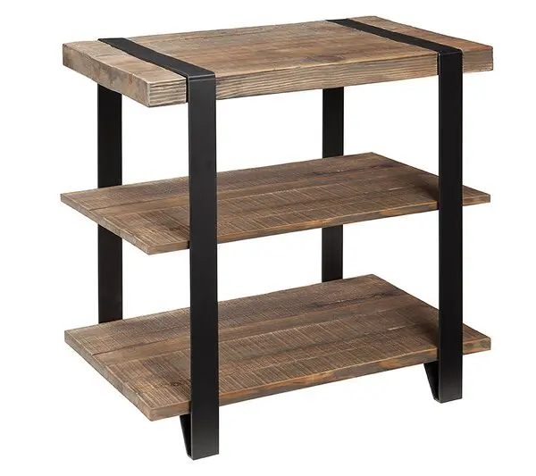 ALATERRE FURNITURE Modesto 2-tier End Rustic Ta Ble - One-color