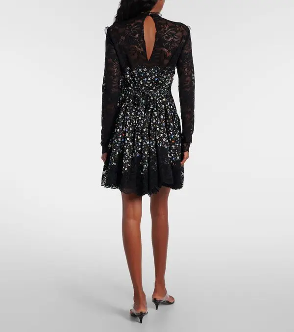 Rabanne Floral Lace Minidress