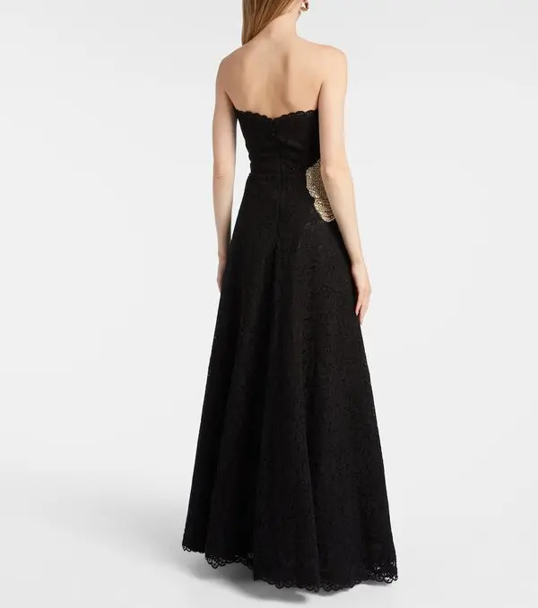 Costarellos Hallis Embellished Lace Gown