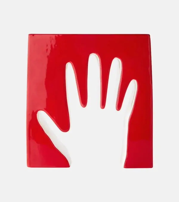 CASSINA Impronta Mano Ceramic Vase - Red