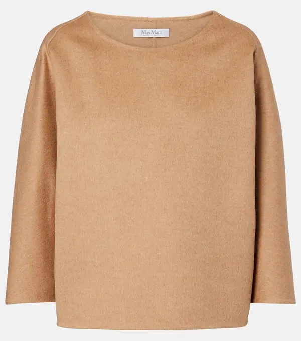 Max Mara Radioso Camel Hair Blouse - Beige
