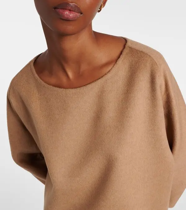 Max Mara Radioso Camel Hair Blouse - Beige