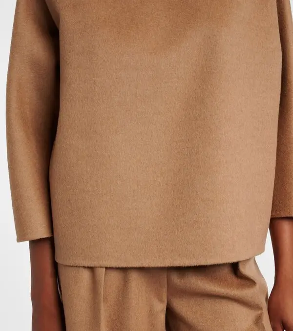 Max Mara Radioso Camel Hair Blouse - Beige