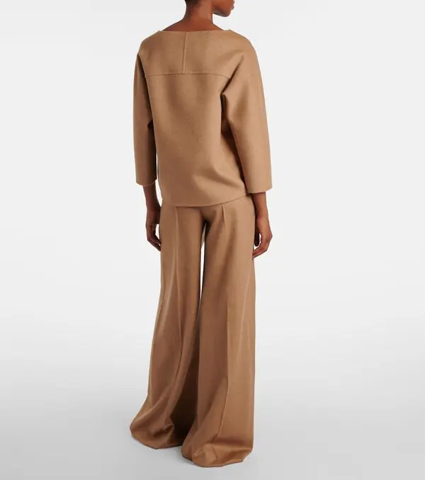 Max Mara Radioso Camel Hair Blouse - Beige