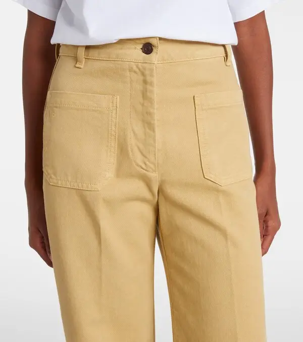 Victoria Beckham Alina High-rise Flared Jeans - Yellow