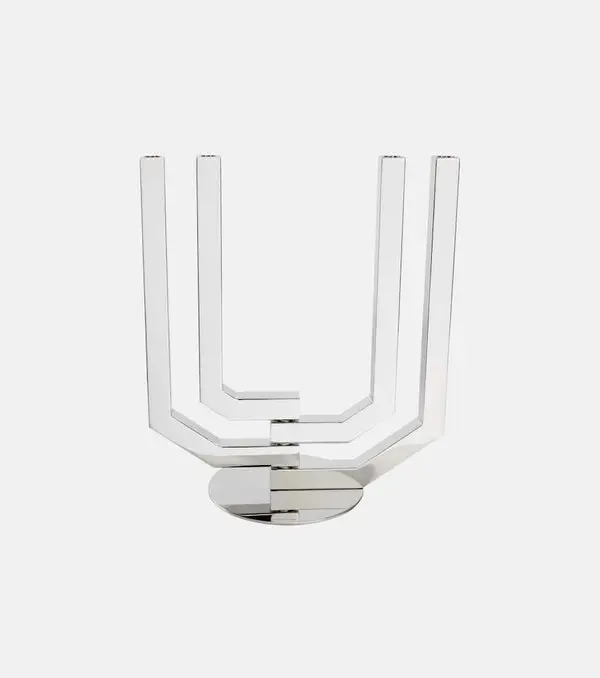 Christofle Arborescence Stainless Steel Candle Holder - Silver