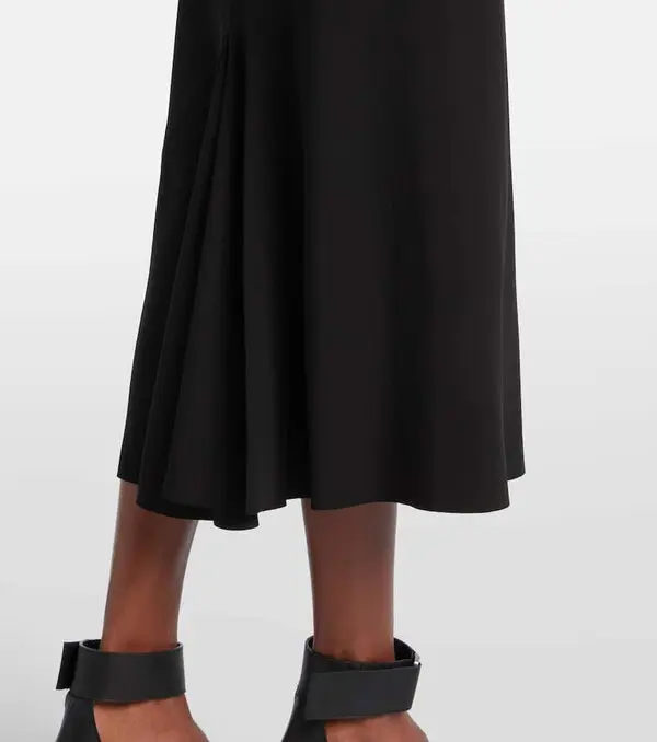 Rick Owens Charmeuse Midi Skirt