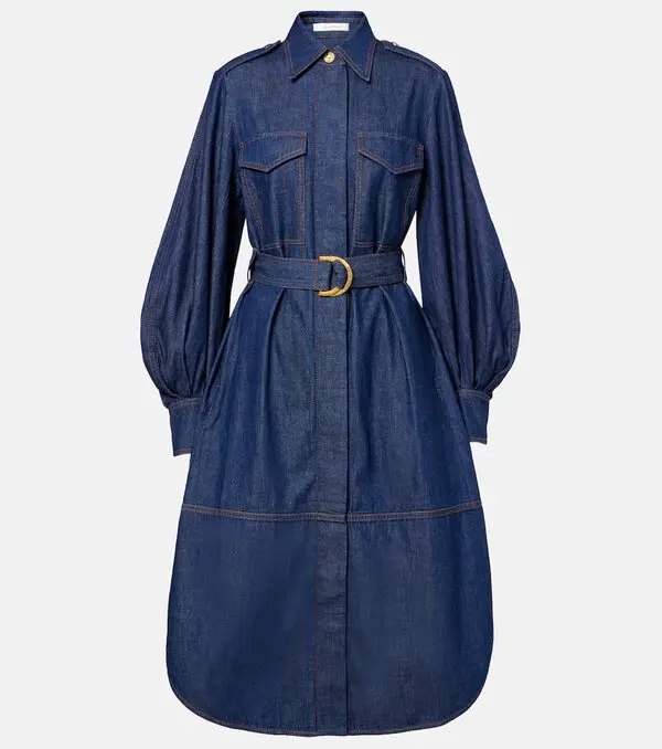 Zimmermann Denim Midi Shirt Dress