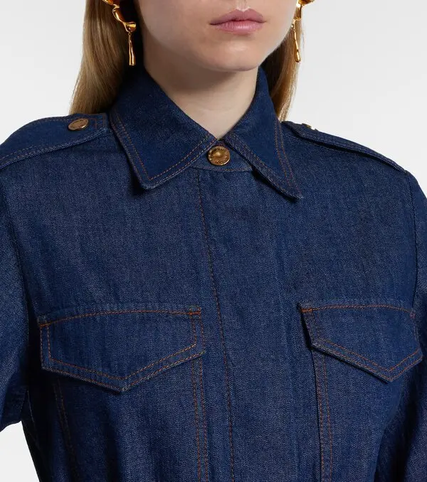 Zimmermann Denim Midi Shirt Dress