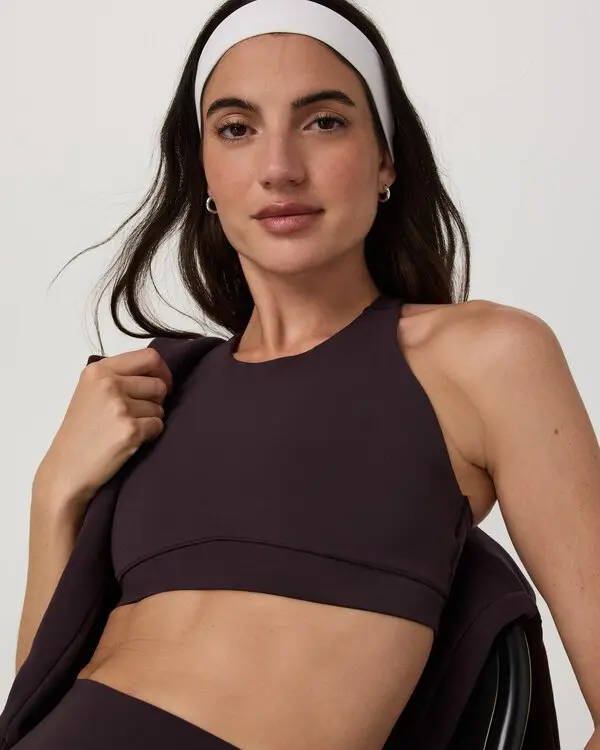 Vuori Alltheform™ High Neck Bra - Raisin