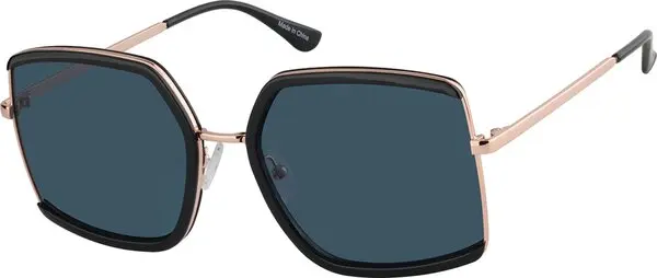 Zenni Oval Full Rim Sunglasses - Black
