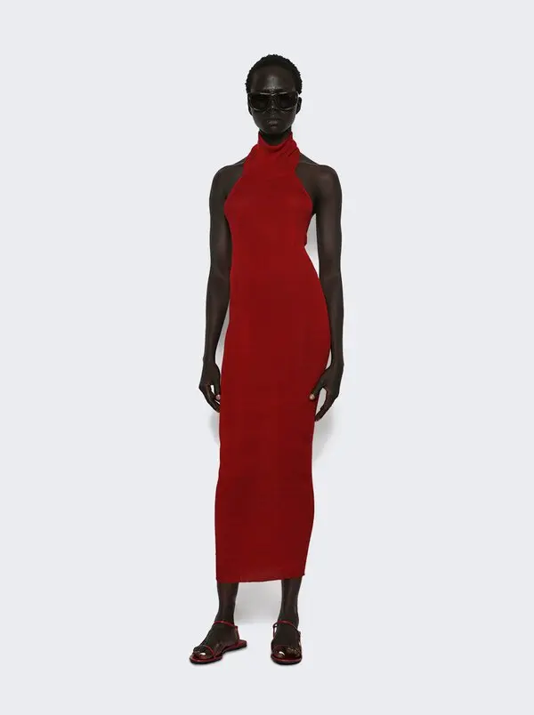 Magda Butrym Turtleneck Midi Dress