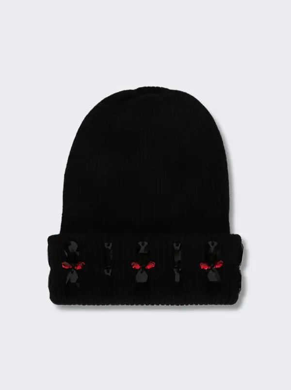 MELROSE HIGH Crown Of Cairo Beanie - Black