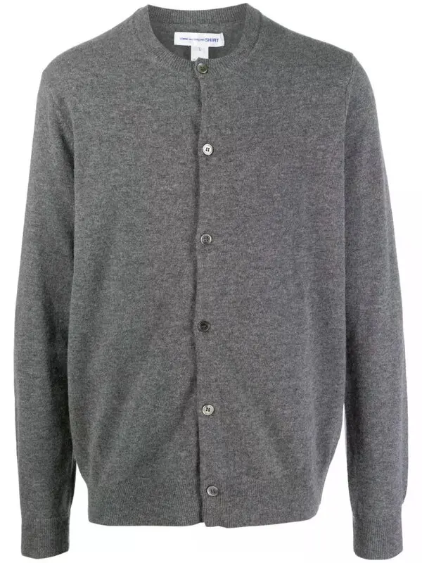 Comme Des Garçons Round-neck Lambswool Cardigan