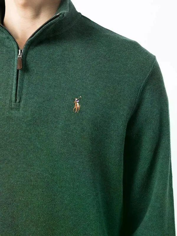 Polo Ralph Lauren Polo Pony Zip-up Jumper - Green