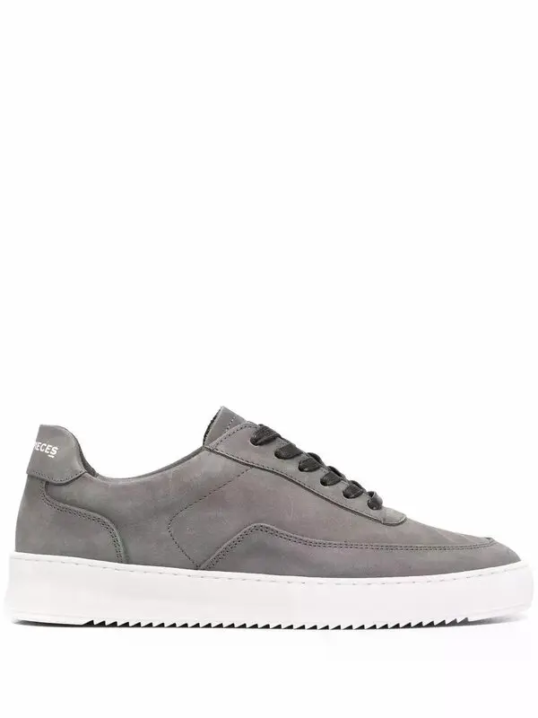 Filling Pieces Leather Low-top Sneakers - Grey