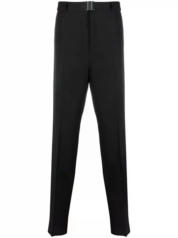 Givenchy Belted Wool Tailored Trousers