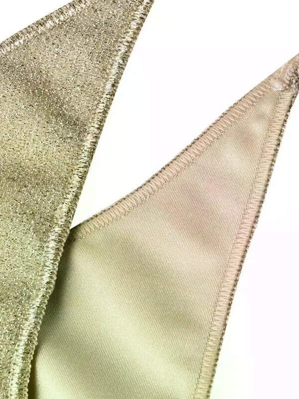Oseree Metallic-thread Halterneck Bikini