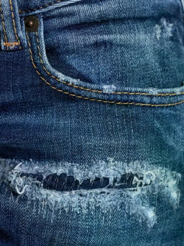 Dsquared2 Distressed Low Rise Jeans
