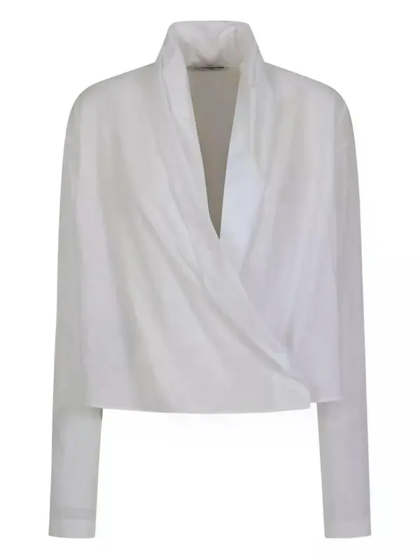 Alberta Ferretti Wrap-front Blouse