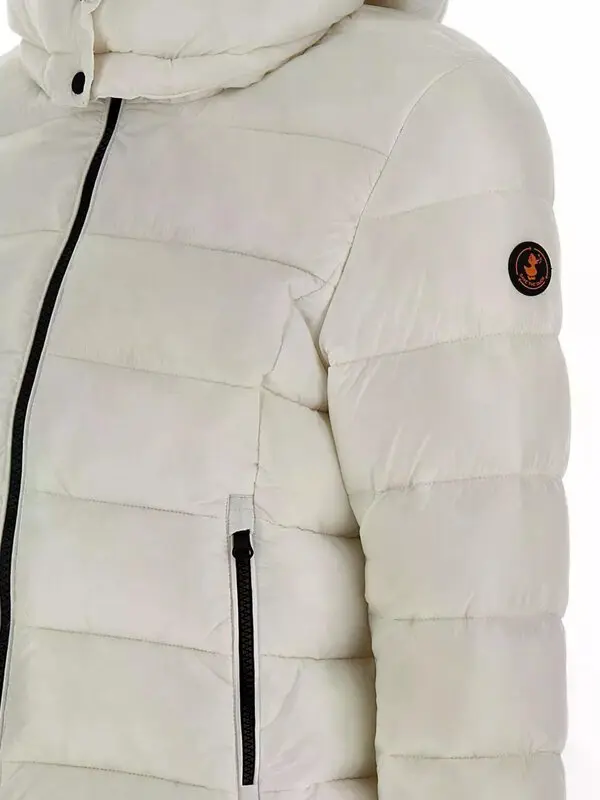 SAVE THE DUCK Horizontal-quilted Hooded Puffer Jacket