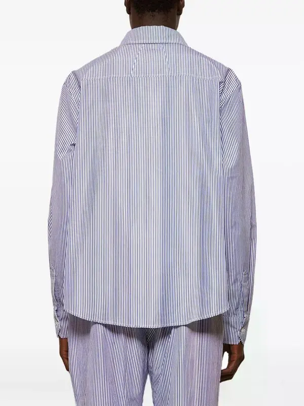 Rhude Stripe-pattern Logo-print Shirt
