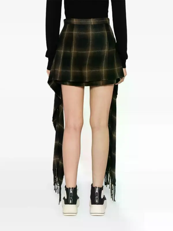 Mihara Yasuhiro Checked Skirt