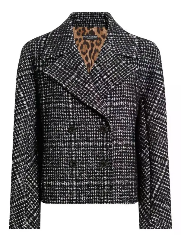 Dolce & Gabbana Check-pattern Double-breasted Jacket