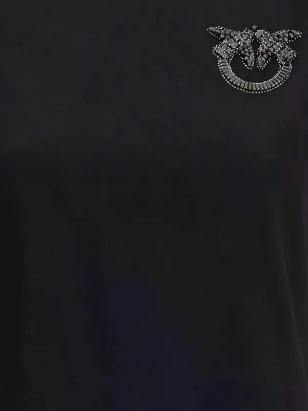 Pinko Crystal-embellished Logo T-shirt