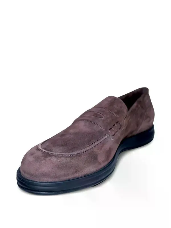 Brioni Suede Penny Loafers