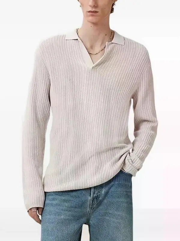 ALLSAINTS Ribbed Polo-neck Sweater