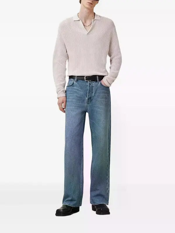 ALLSAINTS Ribbed Polo-neck Sweater