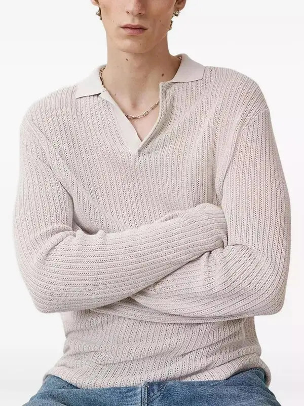 ALLSAINTS Ribbed Polo-neck Sweater