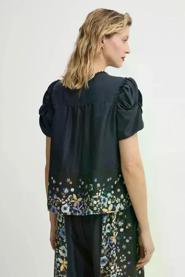 Munthe Floral-print Panel Blouse